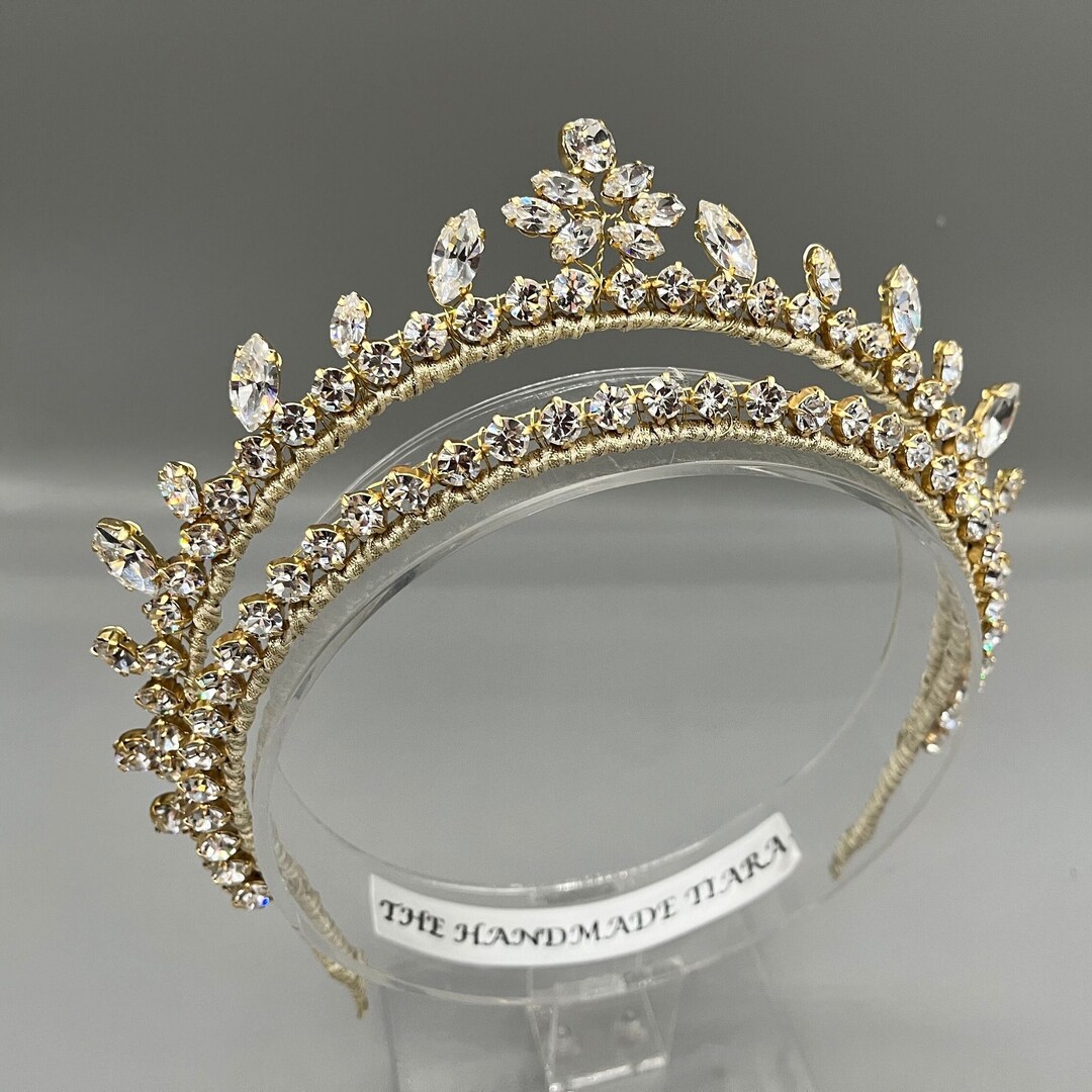 Gold Halo Crown Tiara in a 1920s Style Headband Art Deco Inspired ...