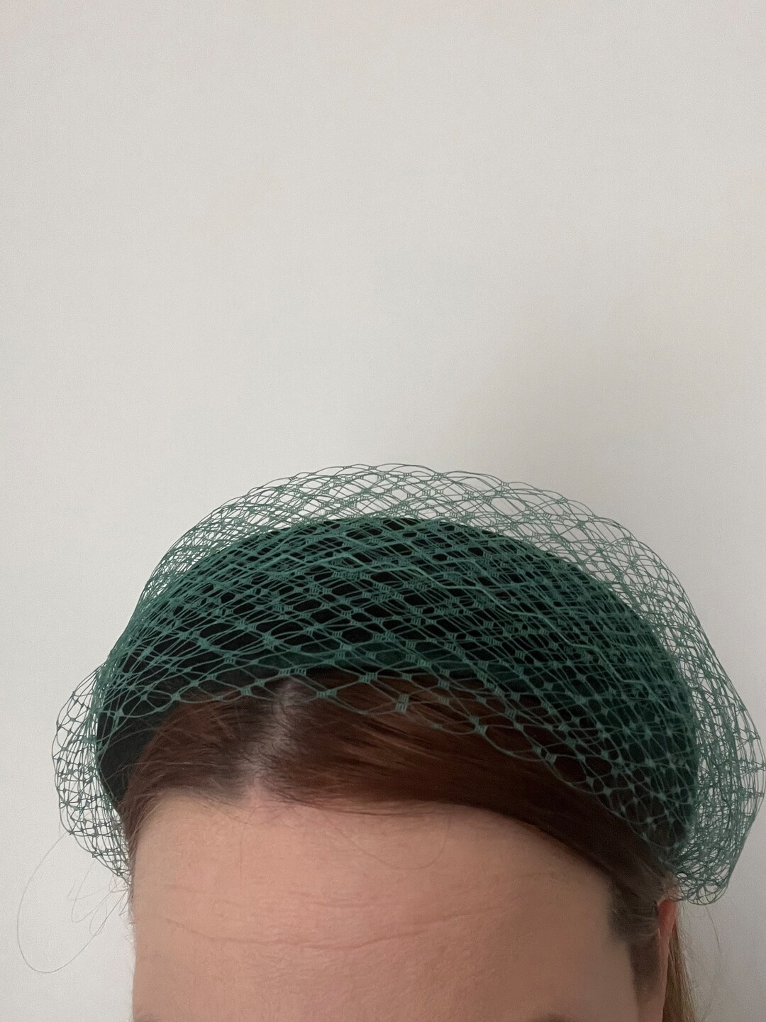 Green Birdcage Fascinator Padded Headband, Races Headpiece, Mother of ...