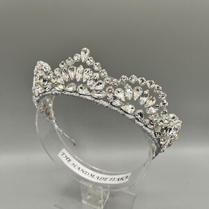 Art Deco Crown Tiara in a 1920s Design, Regal Style Bridal Accessory ...