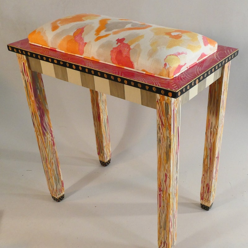 Hand Painted Bar Stools - Etsy