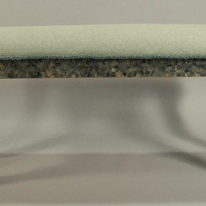 G || Long Bench W-turned Legs | Upholstered/hand-painted |47x14x18h |as ...