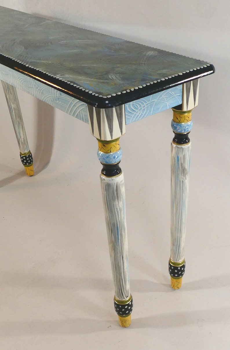 S Long Hall Table Hand-painted 47x14x30h as Shown or Custom Colors - Etsy
