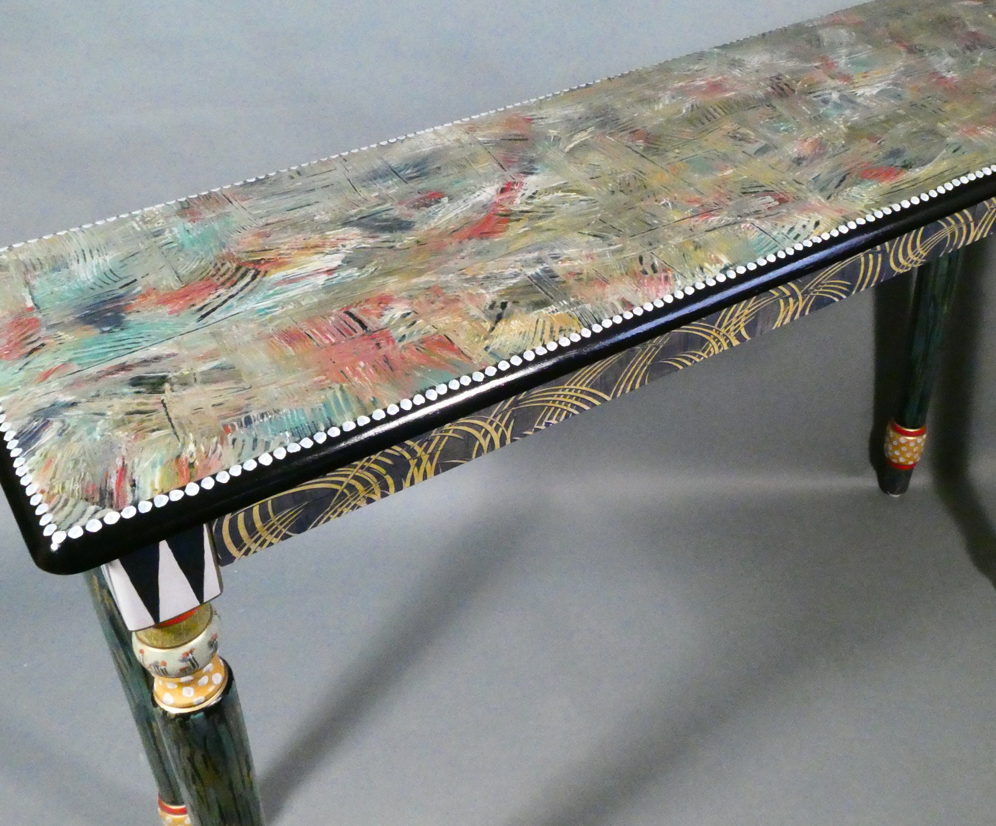 S || Long Hall Table | Hand-painted | 47x14x30h | as Shown or Custom ...