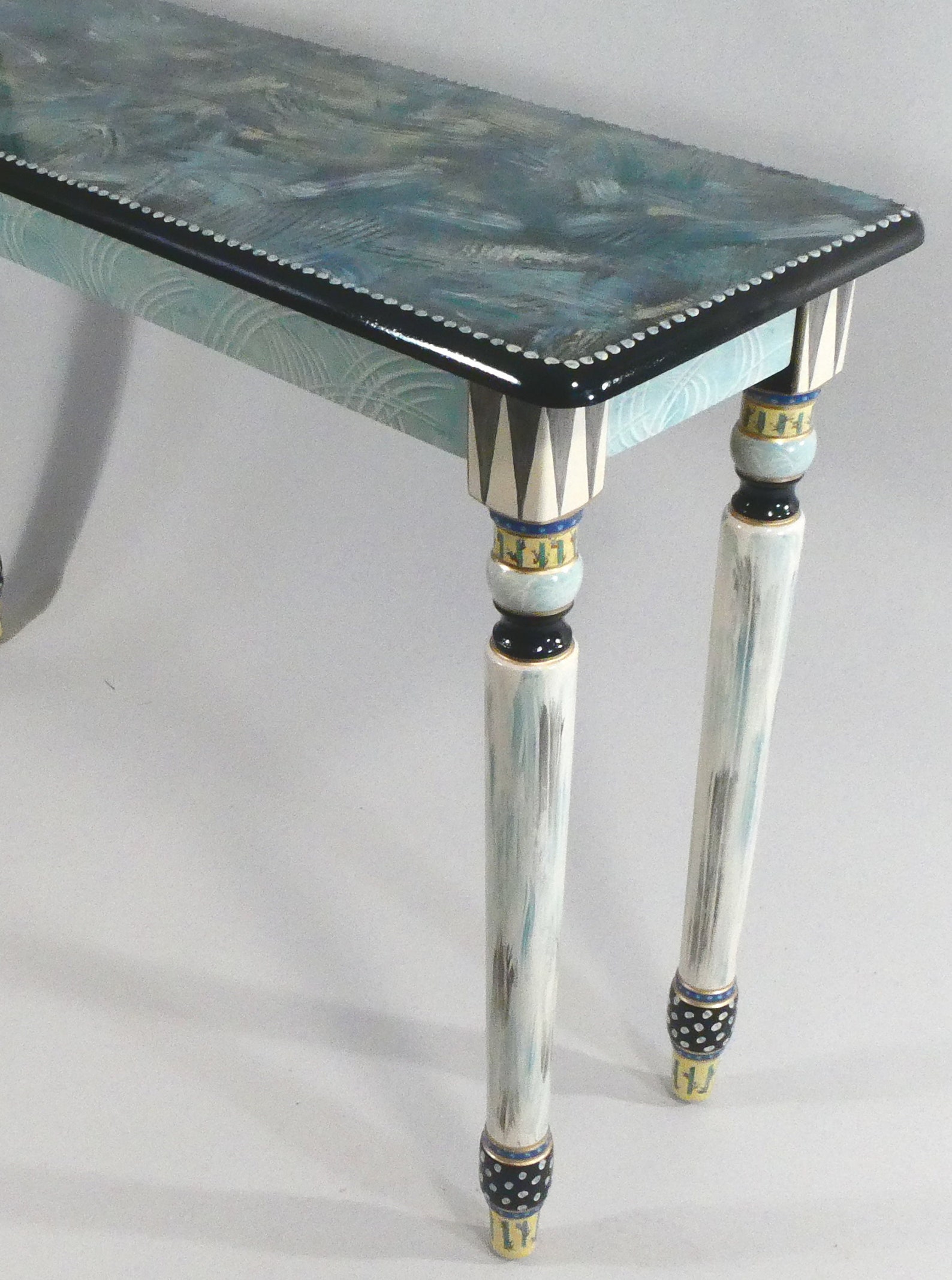 S || Long Hall Table | Hand-painted | 47x14x30h | as Shown or Custom ...