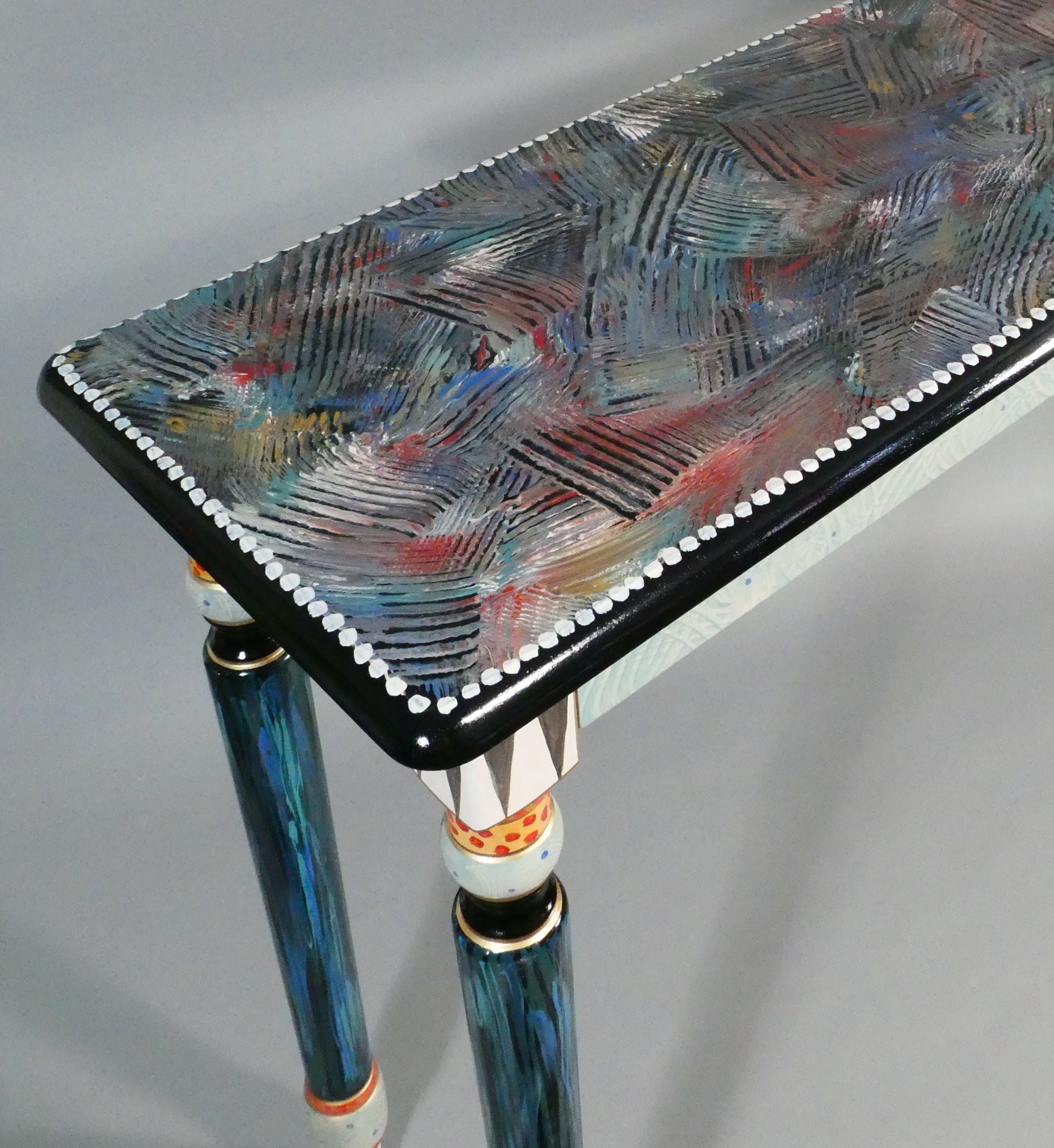 S || Long Hall Table | Hand-painted | 47x14x30h | as Shown or Custom ...