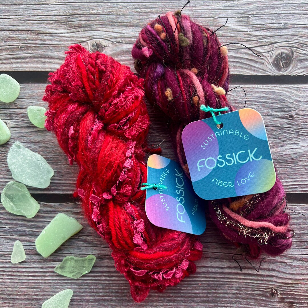 Twist Sustainable Fiber Pack Upcycled Weaving Art Yarn Bundle, Fiber ...