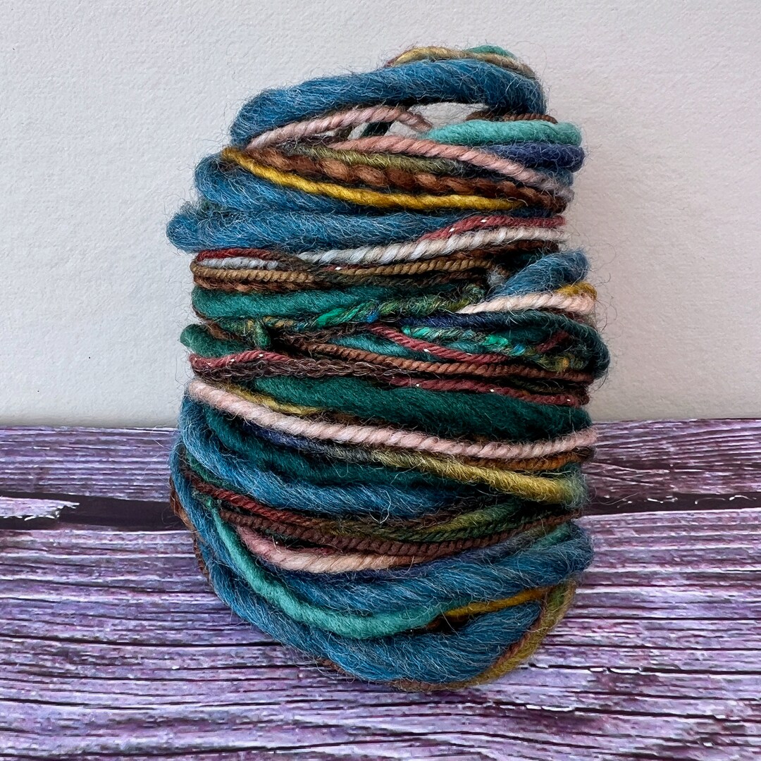 Spruce Sustainable Art Yarn Bundle & Upcycled Weaving Fibers Mini Loom ...