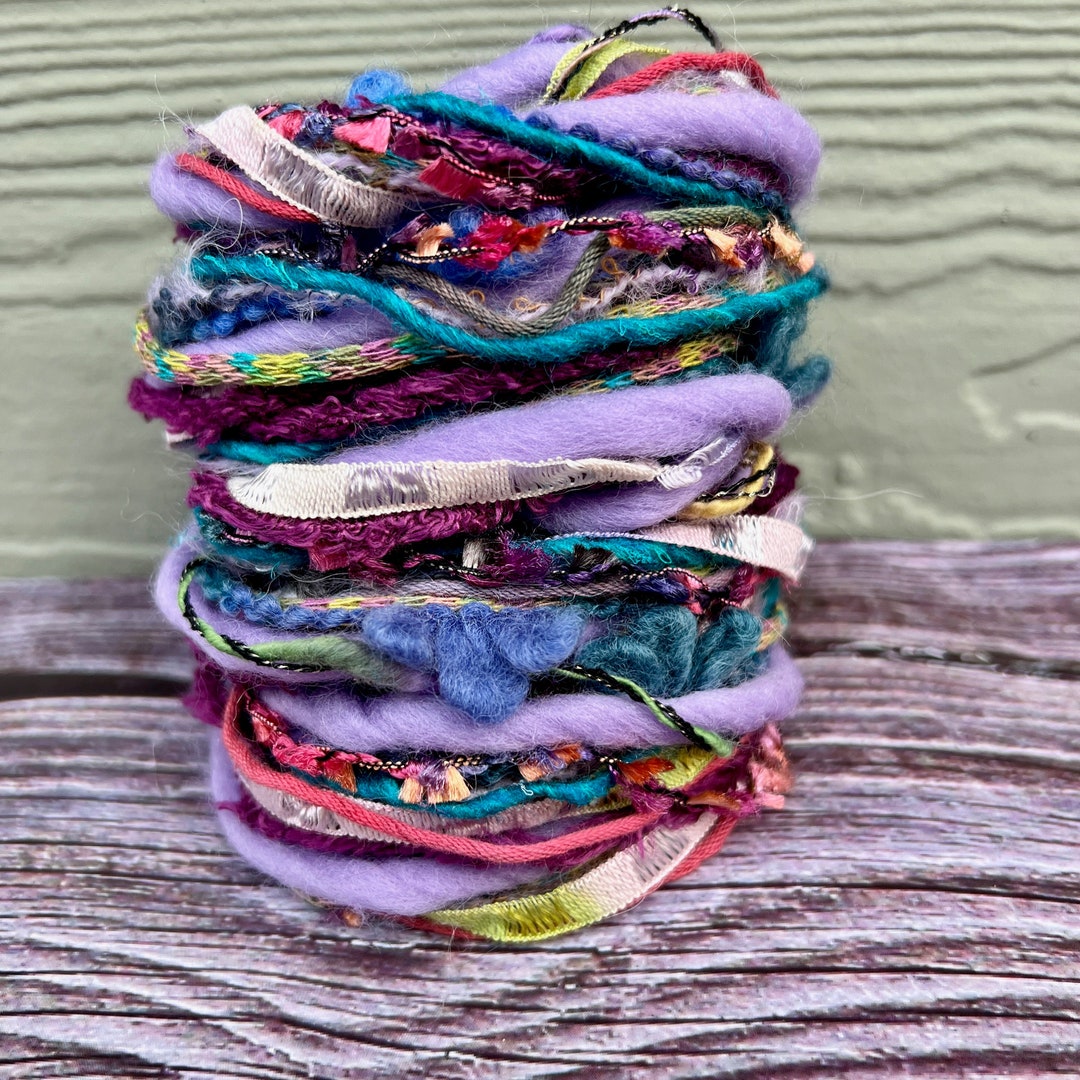 Wildflower Sustainable Art Yarn Bundle & Upcycled Weaving - Etsy