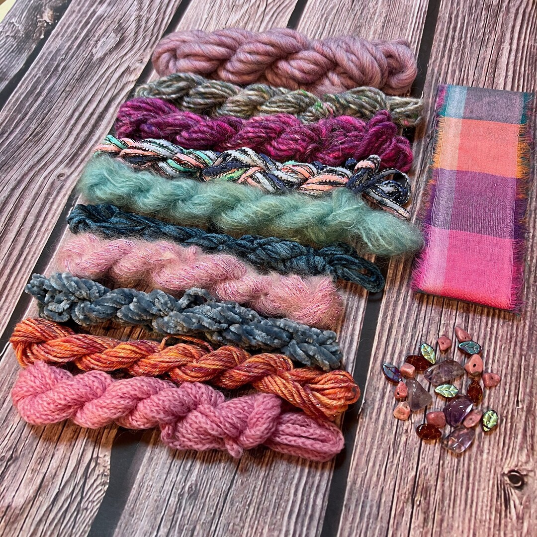 Unicorn Sustainable Weaving Fiber Pack Upcycled Yarn Sampler - Etsy