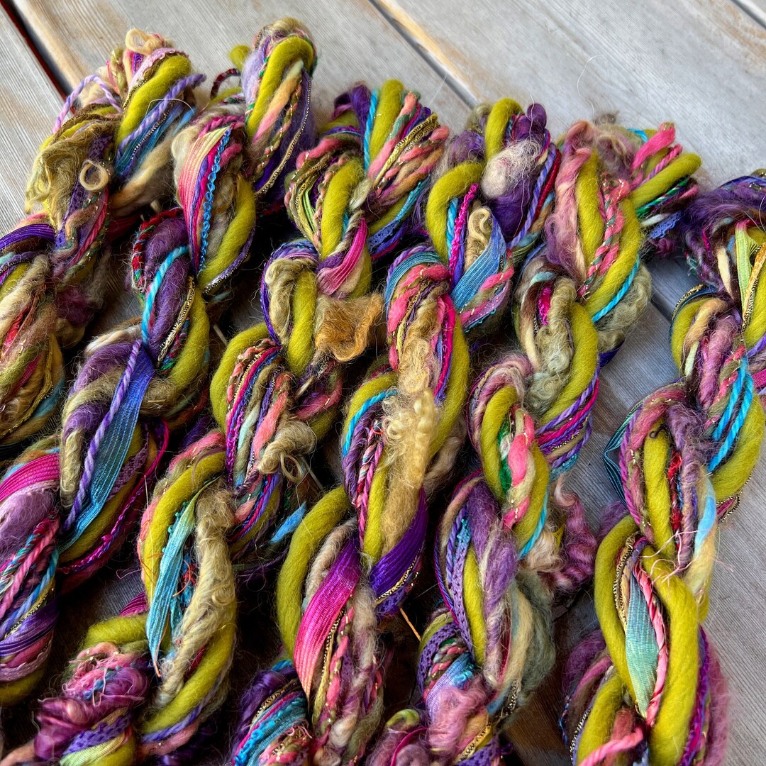 Maypole Sustainable Art Yarn Bundle & Upcycled Weaving Fiber - Etsy