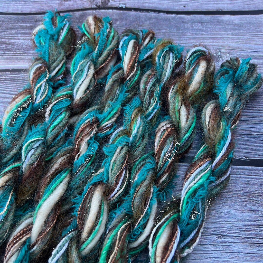 Calm Sustainable Art Yarn Bundle & Upcycled Weaving Fiber Pack - Etsy