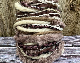 Firecracker Sustainable Art Yarn Bundle & Upcycled Weaving Fibers Craft ...