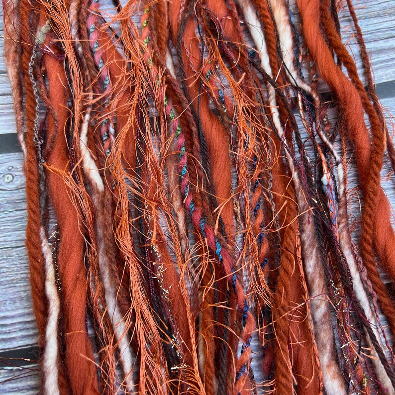 Terracotta Sustainable Art Yarn Bundle & Upcycled Weaving - Etsy