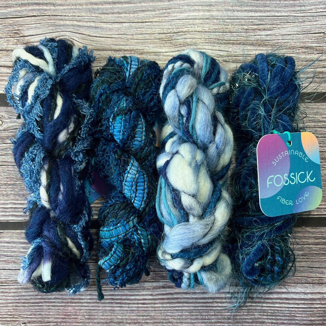Twist Mini Sustainable Fiber Skein Upcycled Weaving Art Yarn Bundle ...