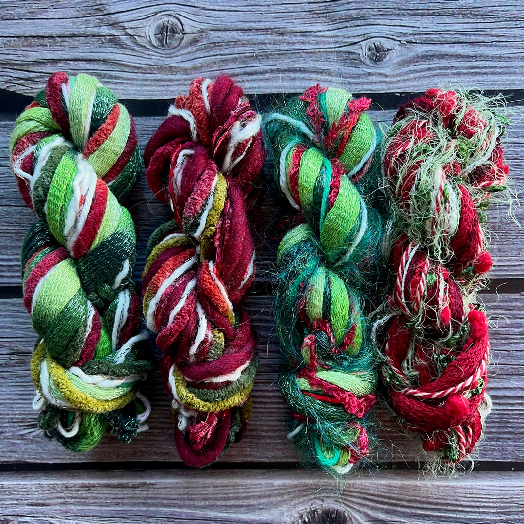 Twist Mini Sustainable Fiber Skein Upcycled Weaving Art Yarn Bundle ...