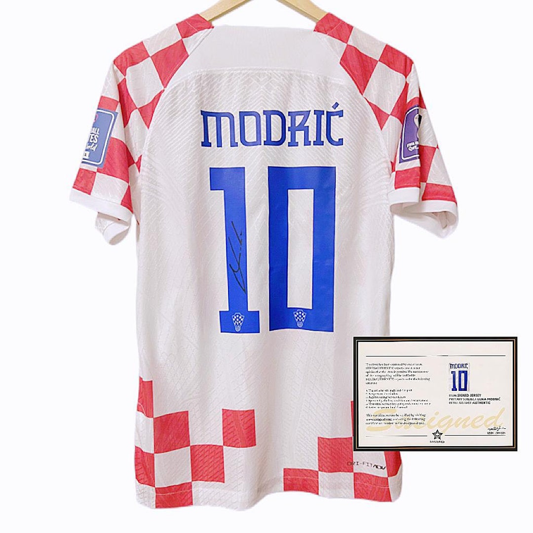 SIGNATURE Croatia MODRIC 10 2022 Shirt/jersey COA Luka Modrić , Best ...