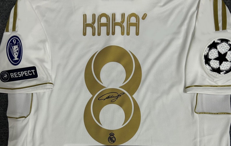 SIGNATURE Kaka Kaká SIGNED Real Madrid Home 11/12 Signature Shirt ...