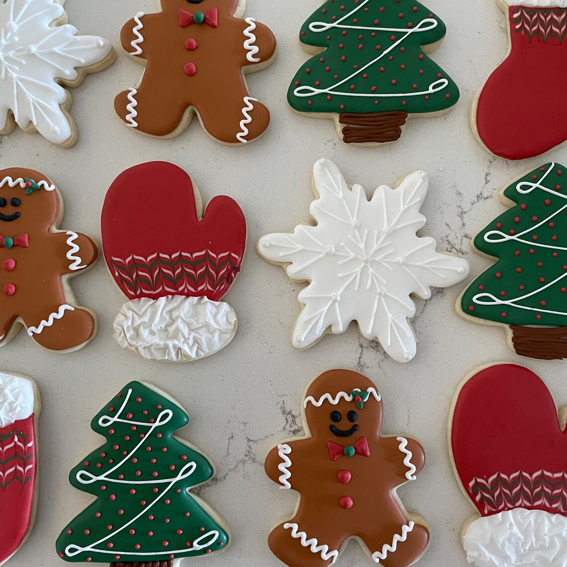 Christmas Iced Cookies - Etsy