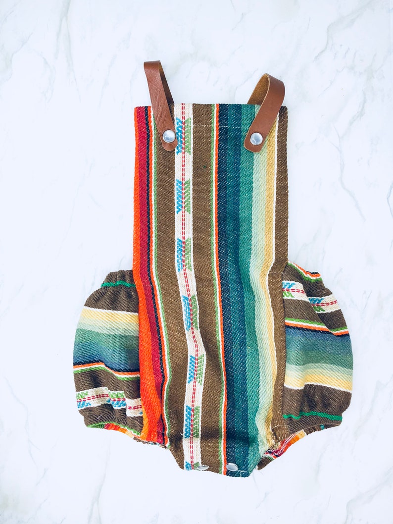 Brown Serape Baby Romper, Mexican Blanket, My First Fiesta, First Rodeo ...