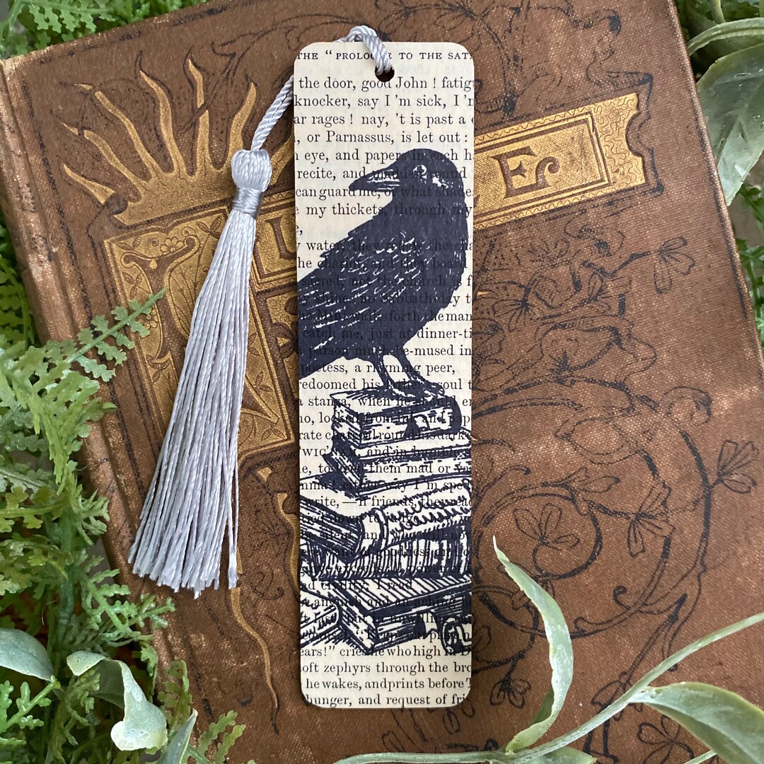 Book Raven Bookmark Witch Bookmark Bookmark Phases of the - Etsy