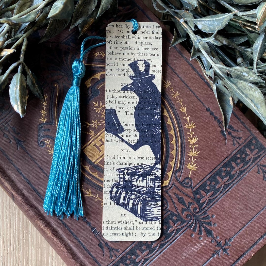 Reading Raven Bookmark, Witch Bookmark, Bookmark, Phases of the Moon ...