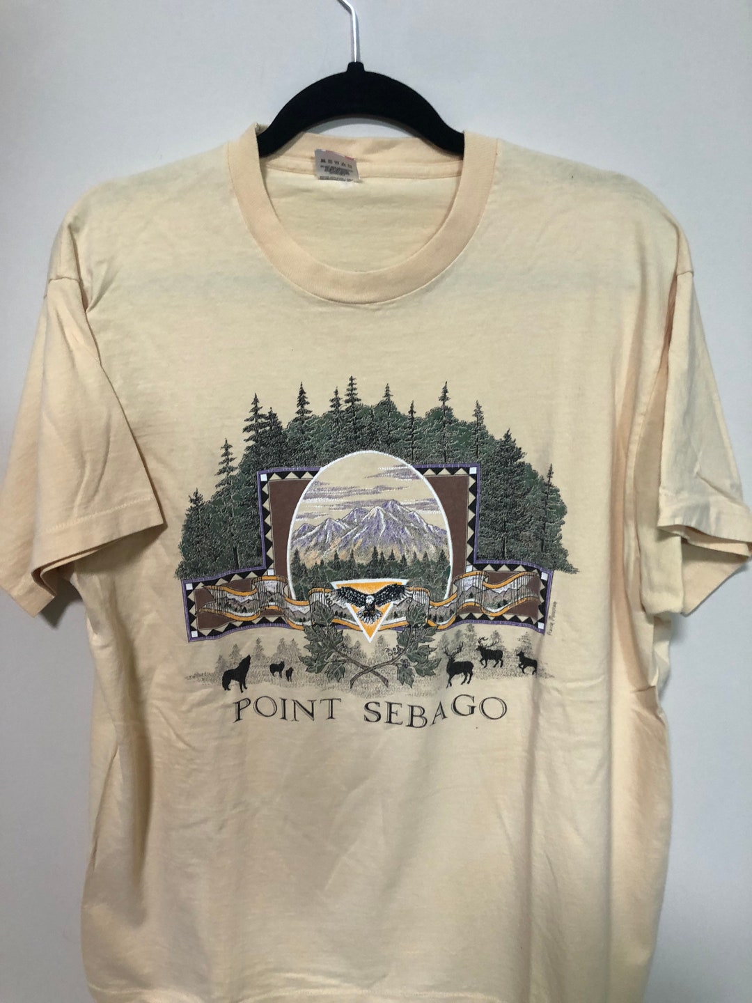 Vintage Point Sebago Maine 90s Tshirt - Etsy