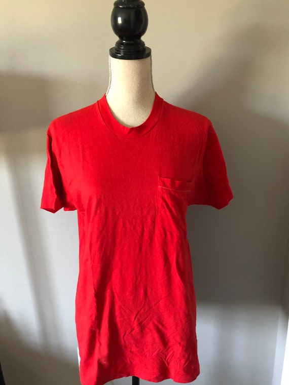 vintage 1980s red pocket - Gem