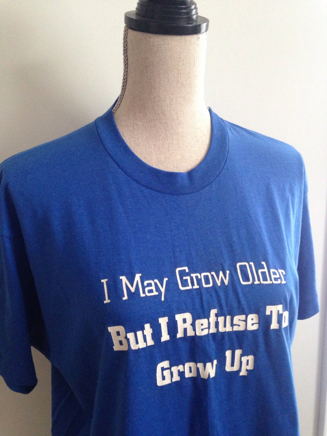 Vintage "i Refuse to Grow Up" 80s Tshirt - Etsy