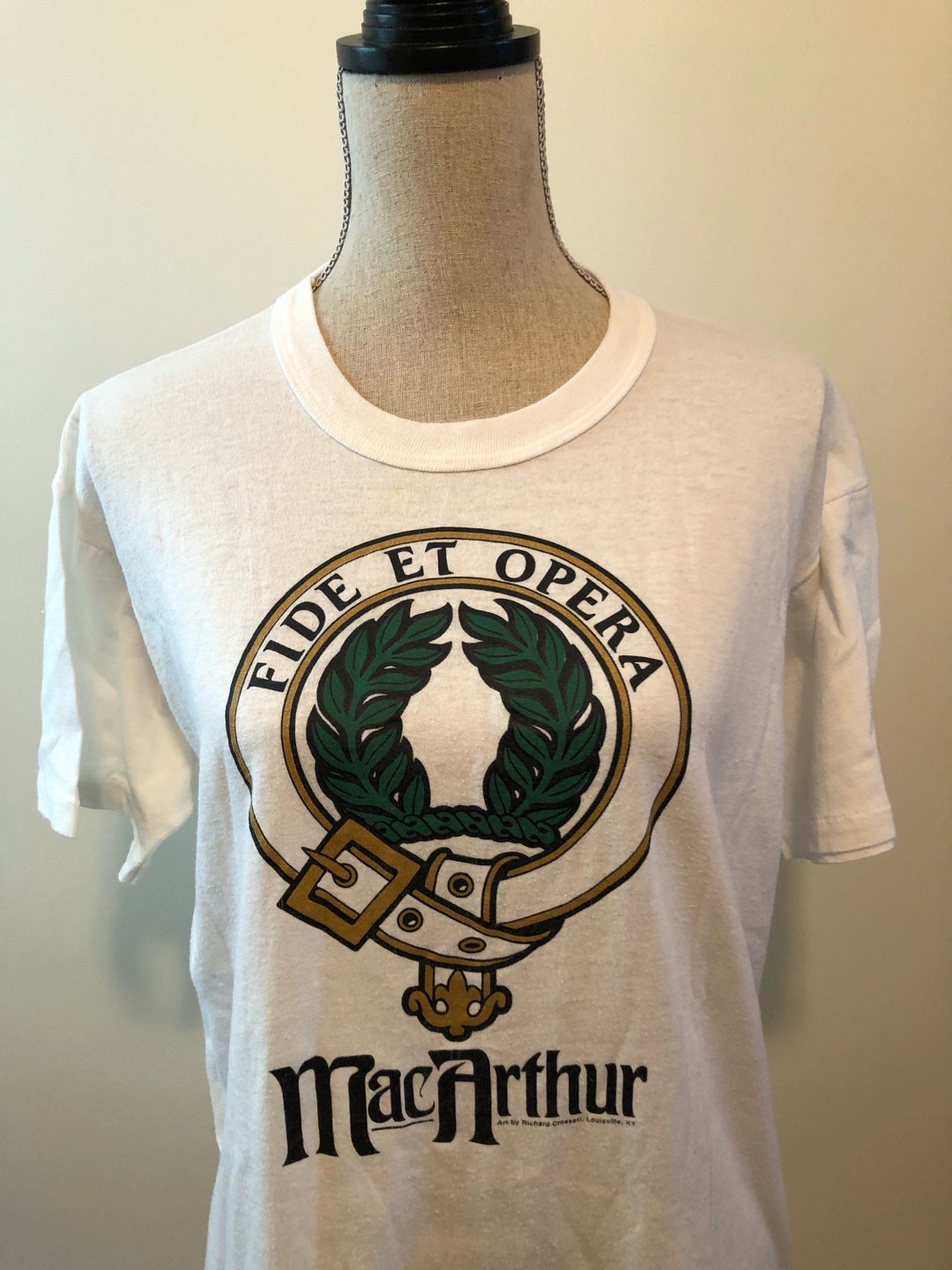 Vintage Macarthur Fide Et Opera Scotland 80s Tshirt - Etsy