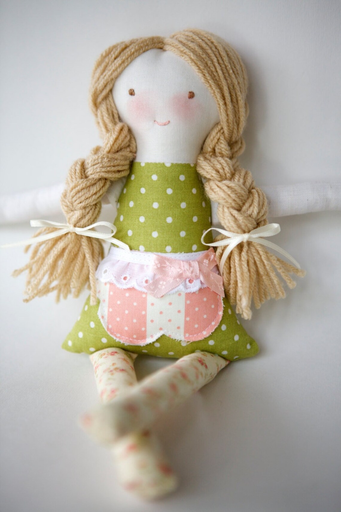 Handmade 12 Inch Rag Cloth Doll, Ava - Etsy