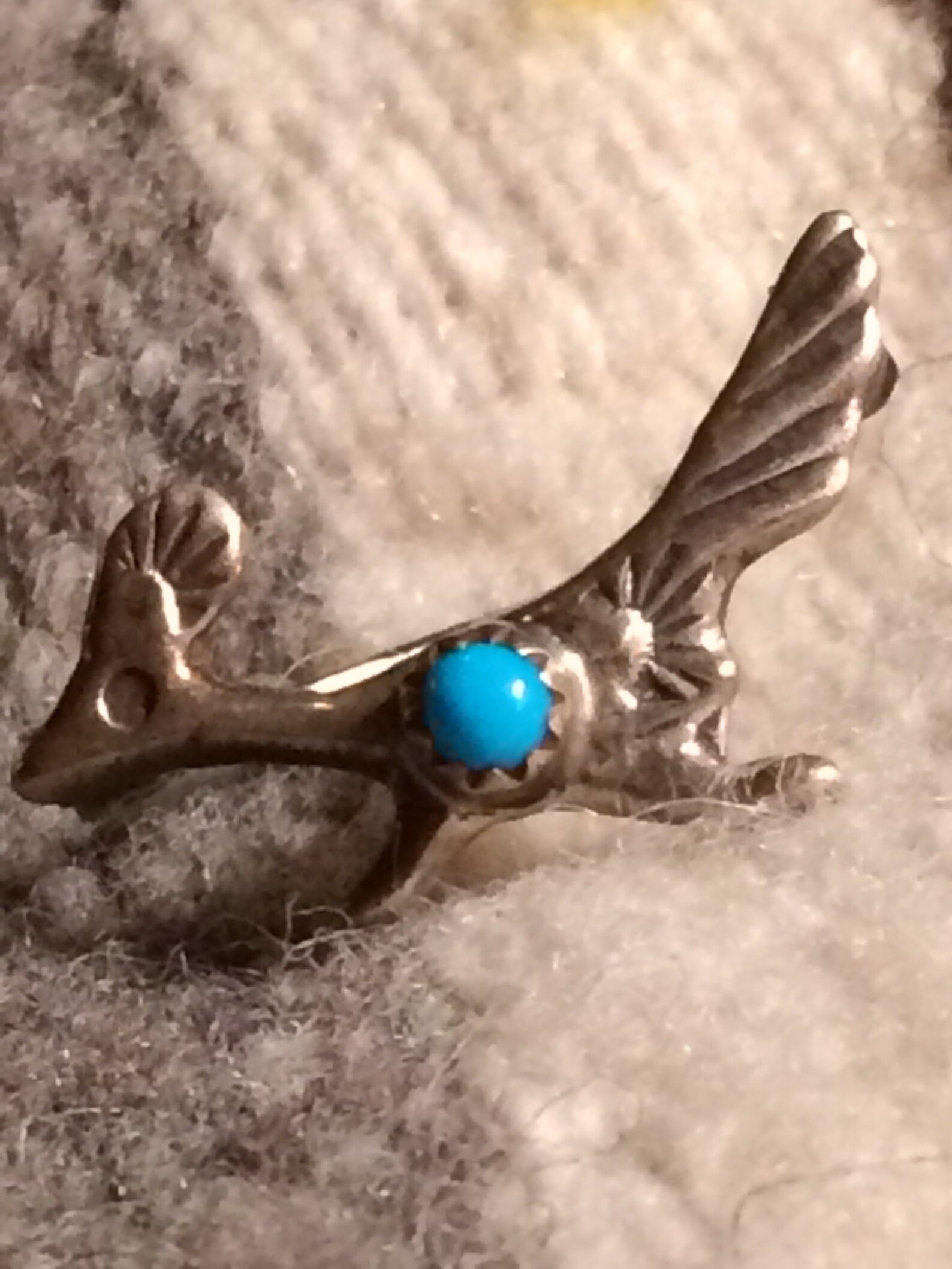 Sale Vintage Native American Road Runner Sterling Silver & - Etsy