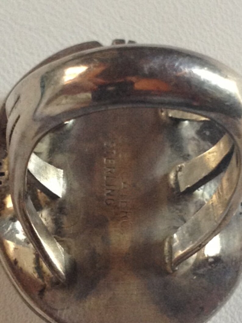 Signed Handmade Vintage Native American Sterling Silver & - Etsy