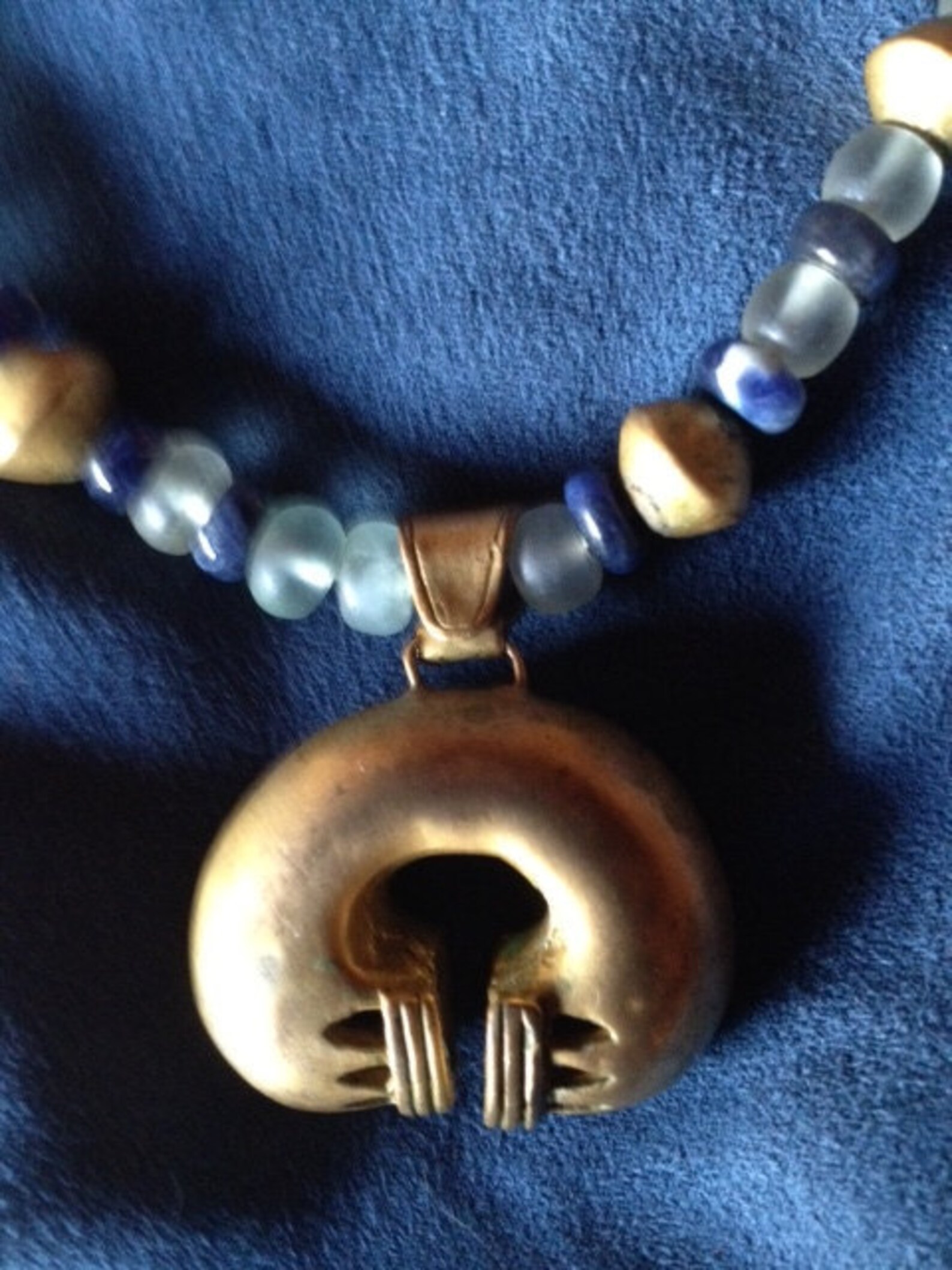 Unique Vintage Handmade Necklace With Pendant - Etsy