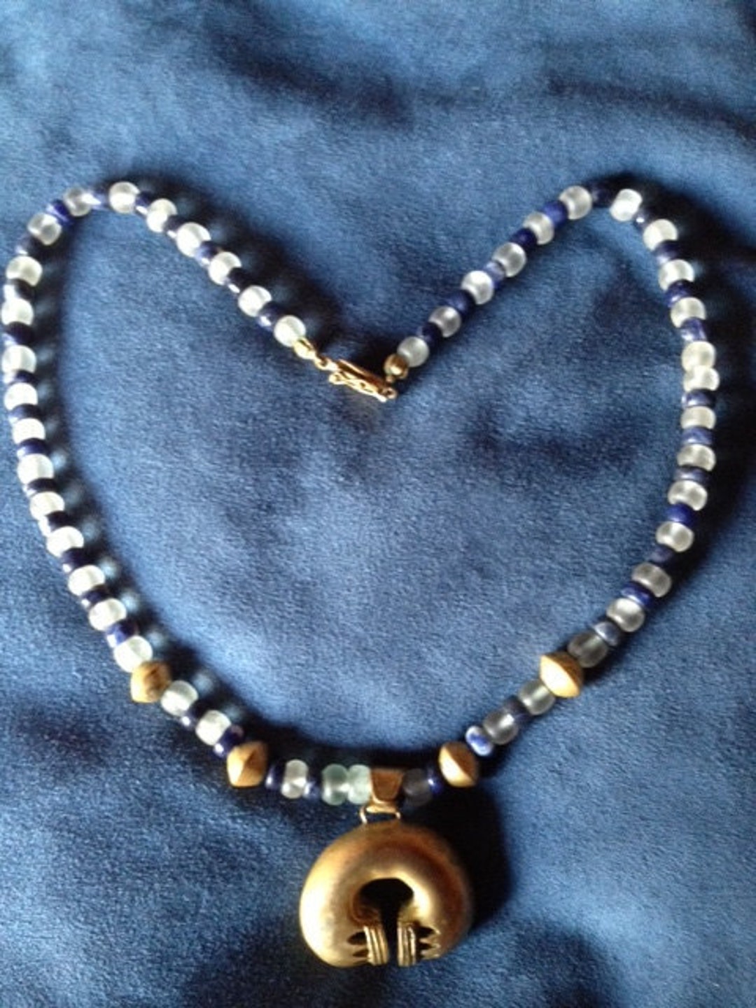 Unique Vintage Handmade Necklace With Pendant - Etsy