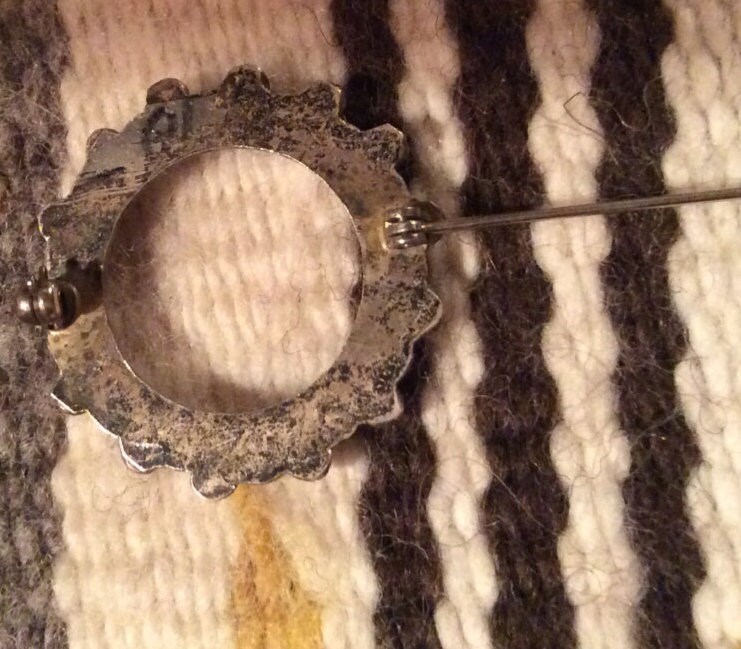 Vintage Zuni Snake Eye Turquoise Brooch Pin - Etsy