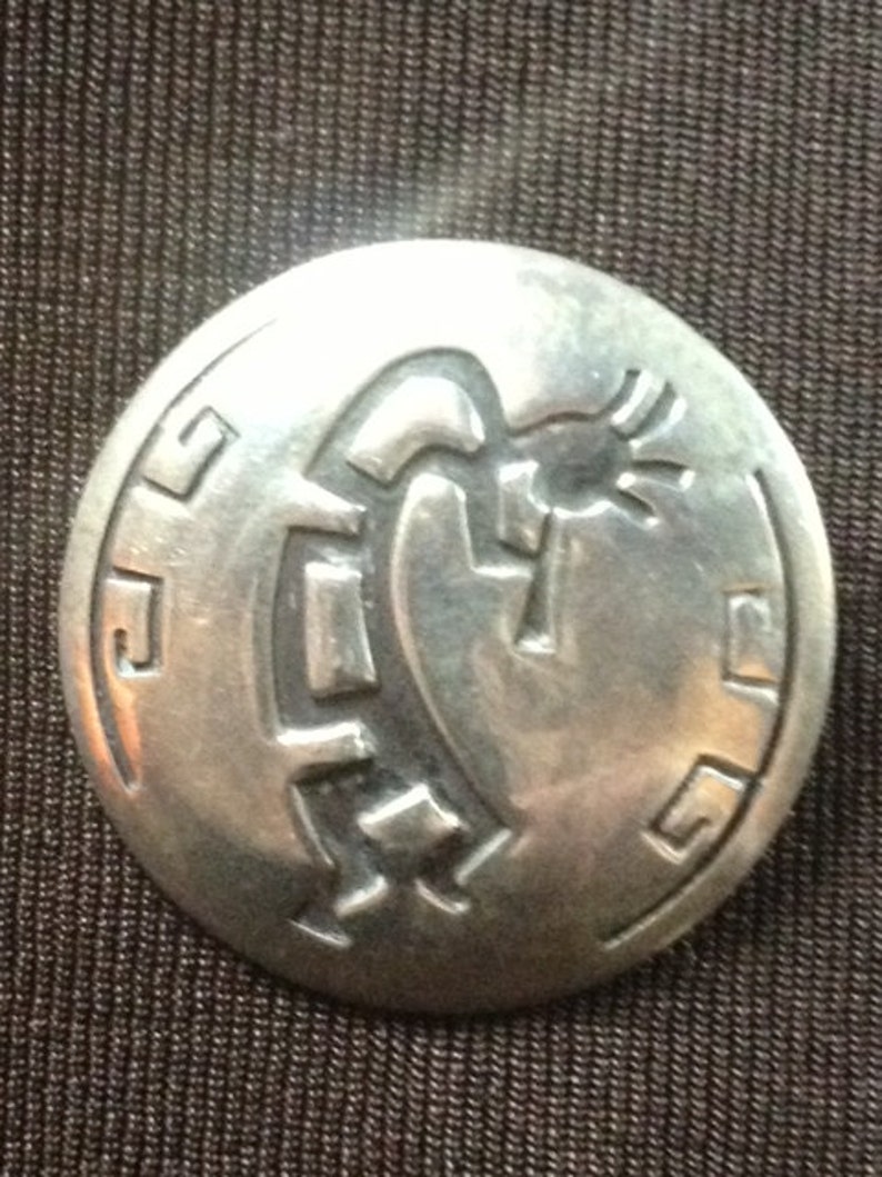 Sale Vintage Native American Hopi Overlay Kokopelli Brooch Pin - Etsy