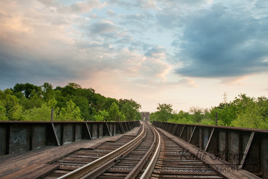 Richmond Railroad Bridge Downtown, Train Track Photo, Richmond Virginia ...