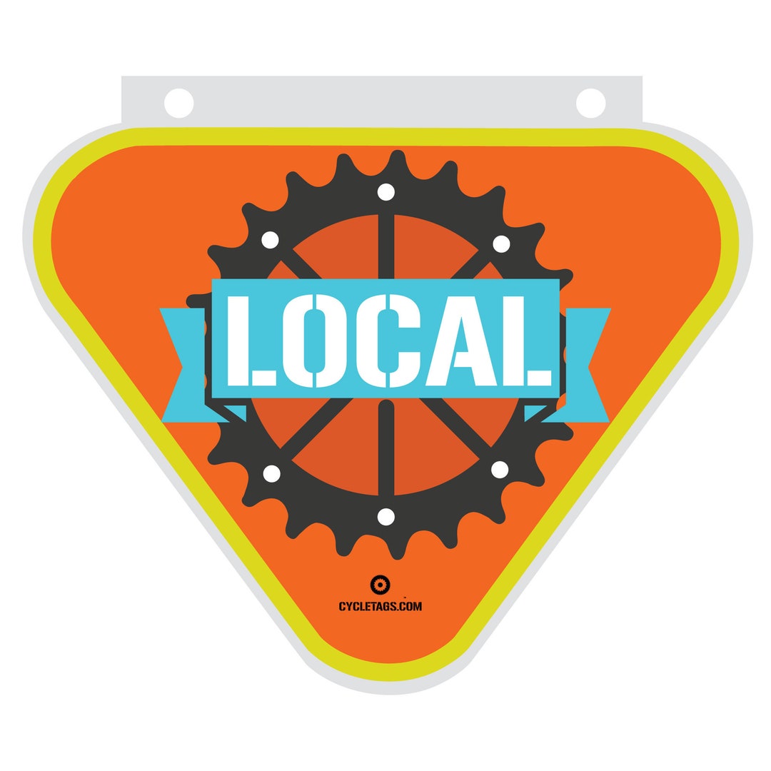 LOCAL Cycle Tag - A Colorful Bicycle Plate That Mounts to Seatpost or ...