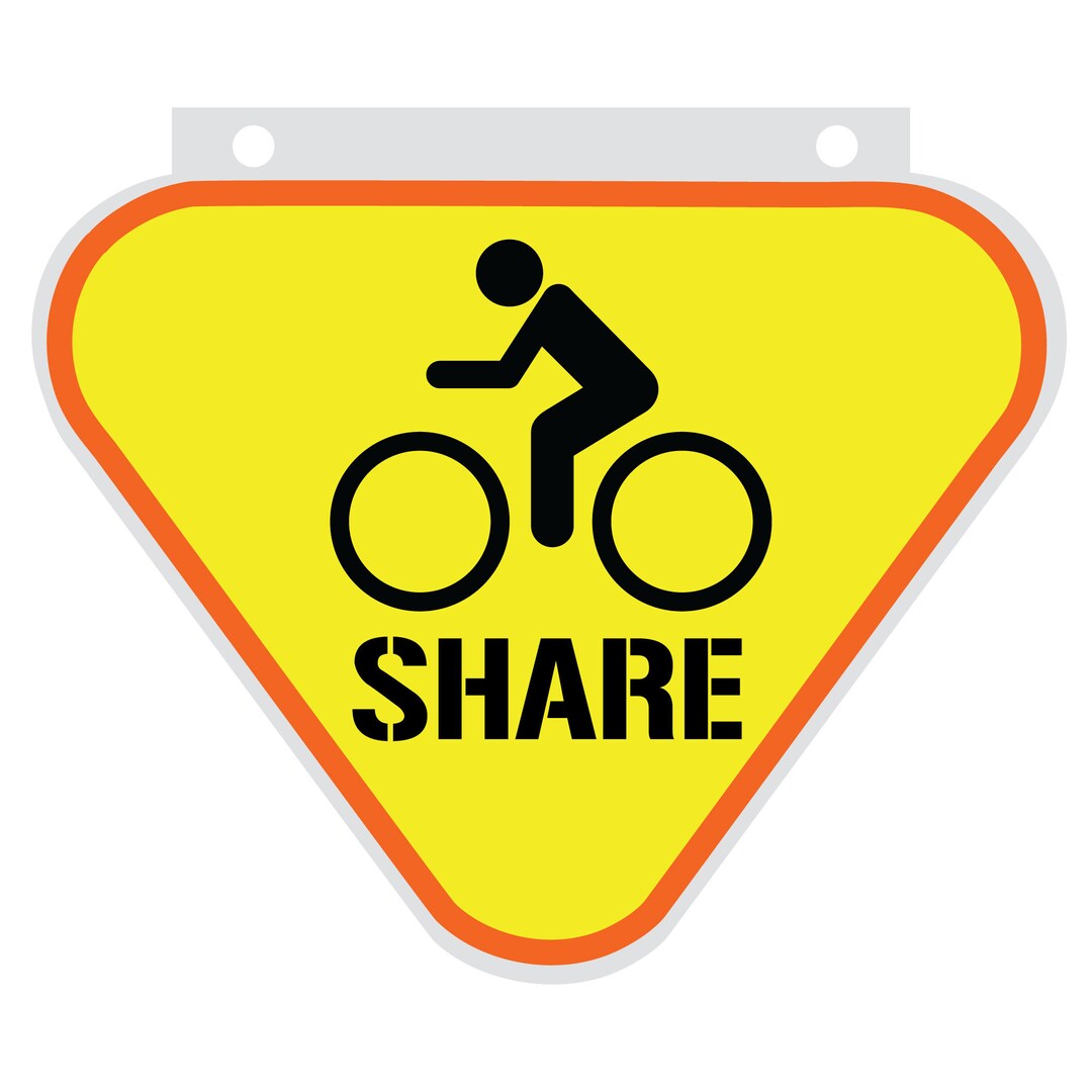 Share the Road Cycle Tag That Mounts to Bicycle Seat or Handlebars. as ...