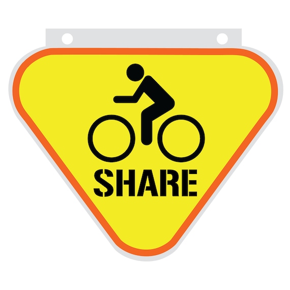 Share the Road Cycle Tag that Mounts to Bicycle Seat or | Etsy