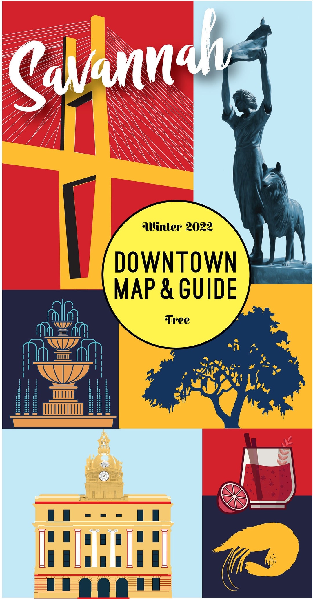Savannah Historic District Map & Guide - Etsy UK