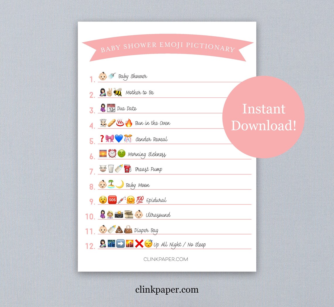 Baby Shower Pregnancy Emoji Pictionary Baby Shower Game Etsy baby-shower-pregnancy-emoji-pictionary-baby-shower-game-etsy