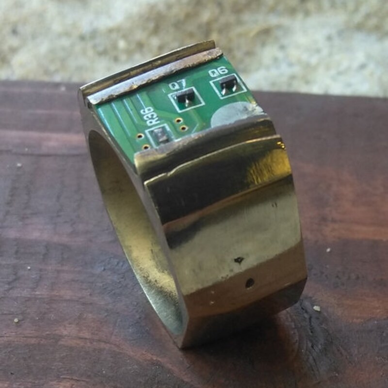 Circuit Board Ring - Etsy
