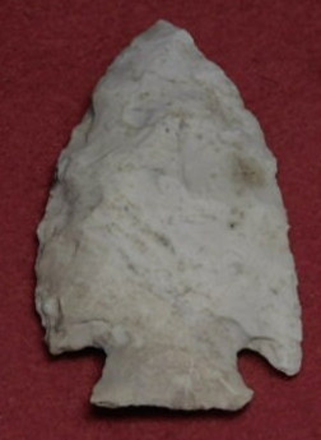Corner Notched Flint Blade Tool Knife Point Indian Arrowhead Artifact ...