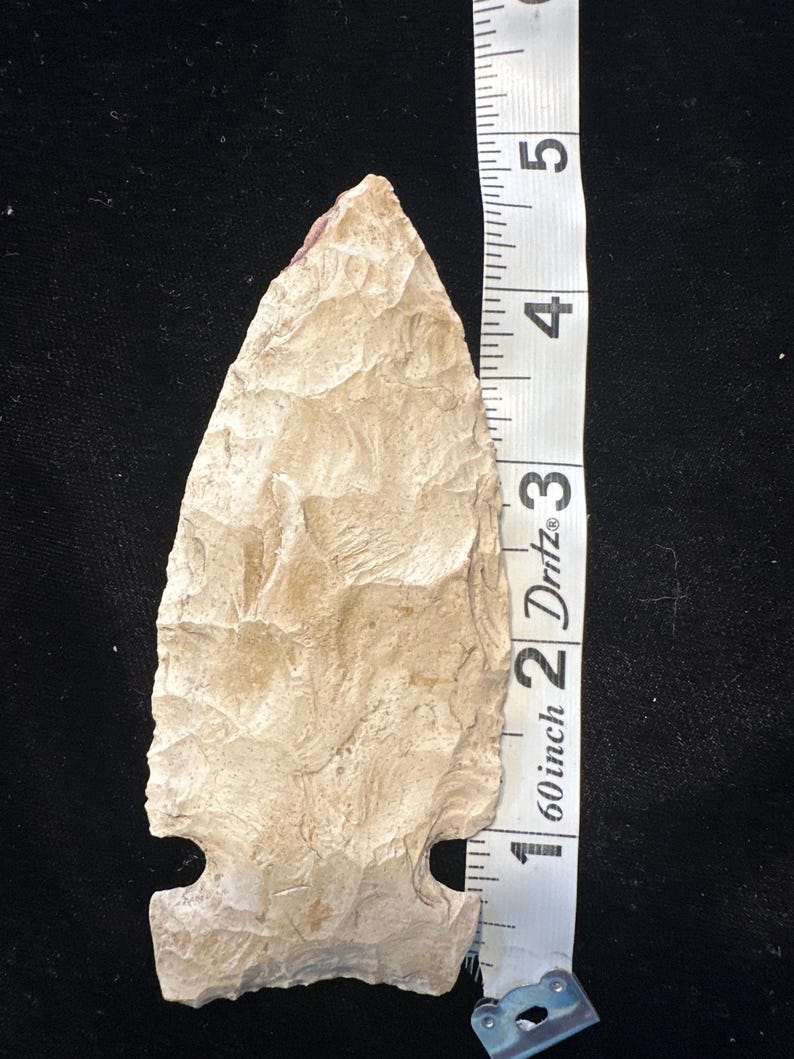 Graham Cave Point Flint Blade Tool Knife Indian Arrowhead Artifact #51 ...