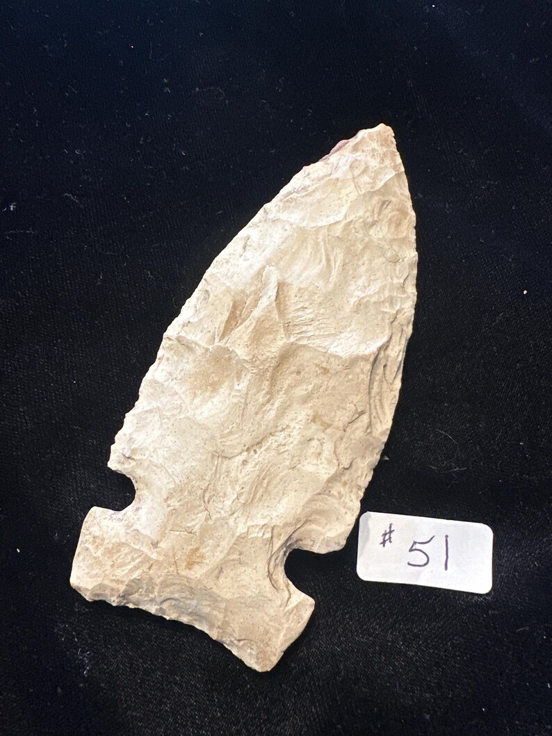 Graham Cave Point Flint Blade Tool Knife Indian Arrowhead Artifact #51 ...