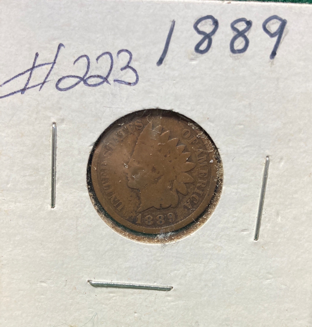 1889 Indian Head Penny US 1 Cent 1889 - Etsy