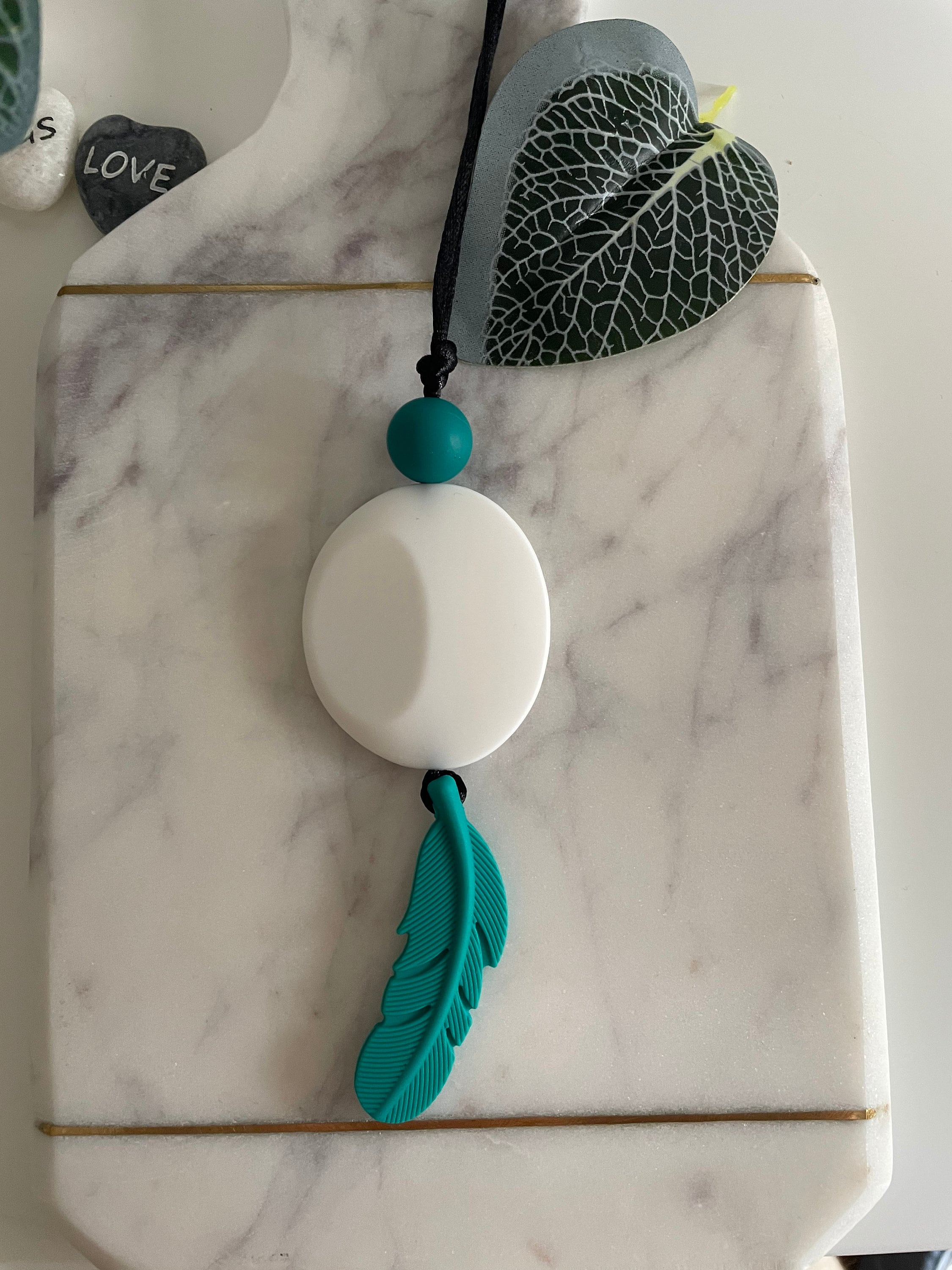 Feather Necklace Fidget Jewellery Adhd Necklace Gifts for - Etsy