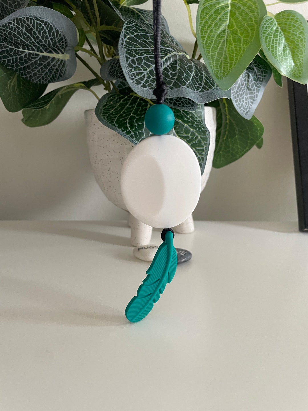 Feather Necklace, Fidget Jewellery, Adhd Necklace, Gifts for New Mums ...