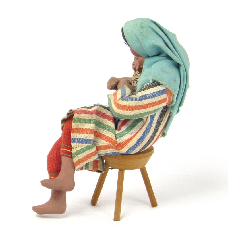 Mother and Child Figure Vintage Cultural Mother Sitting on a - Etsy